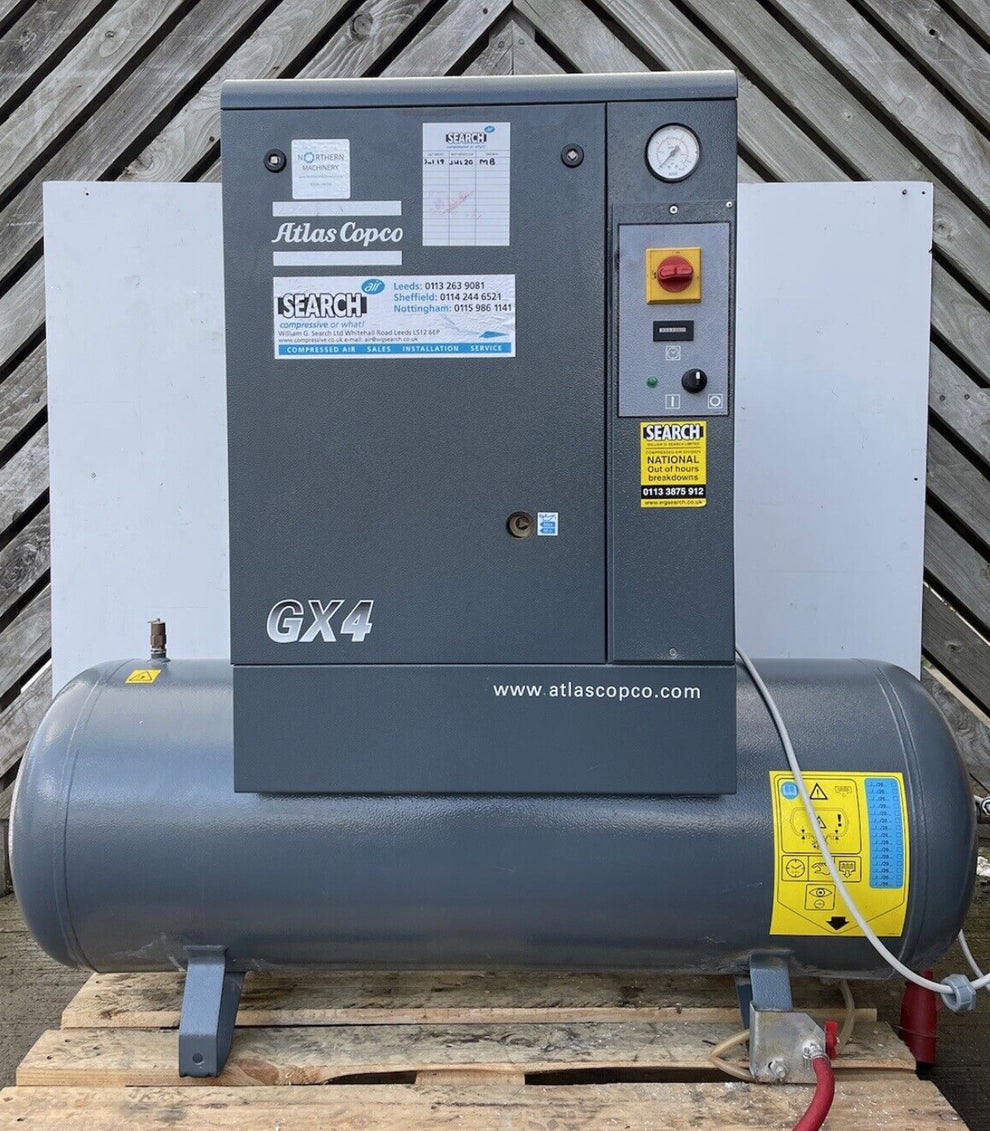 ATLAS COPCO GX4 Rotary Screw Compressor - 200 Litre – Northern Machinery